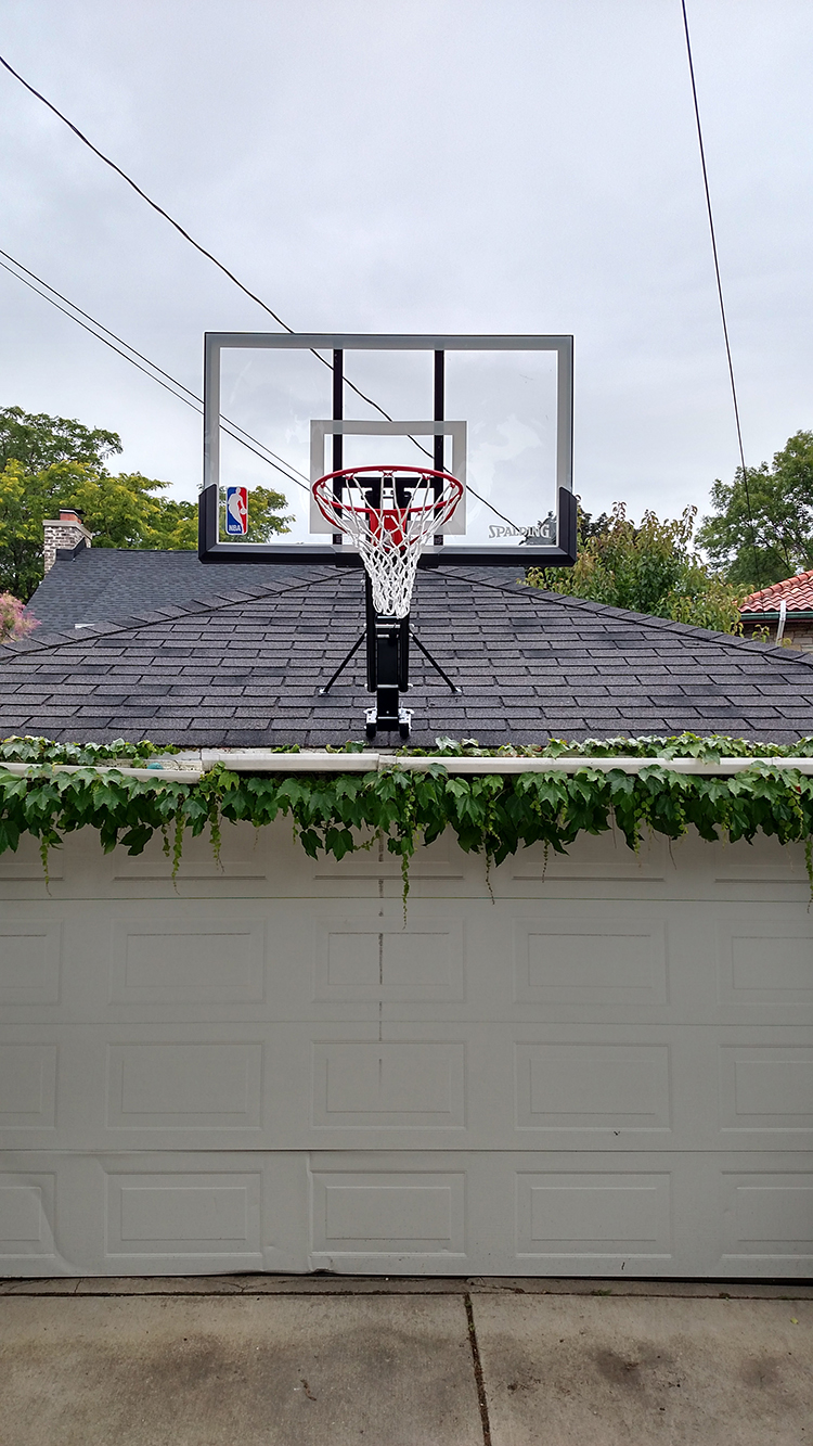 Garage Wall-Mounted Basketball Hoop Installations Milwaukee WI ...