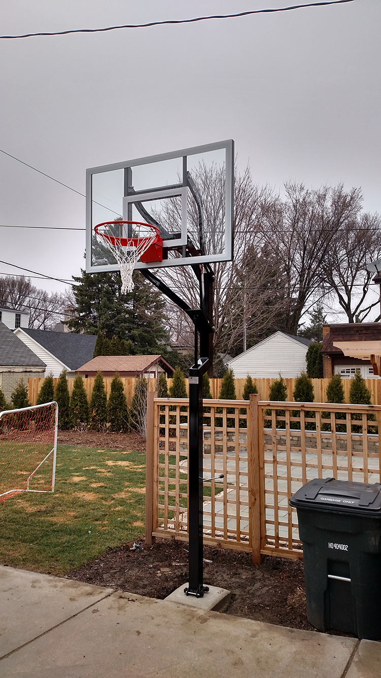 In-Ground Basketball Hoop Installations • Precision Sports